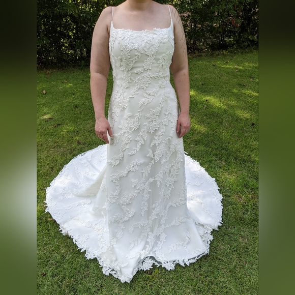 Monique Luo | Dresses | Nwt Monique Luo Fit Flare Wedding Dress | Poshmark